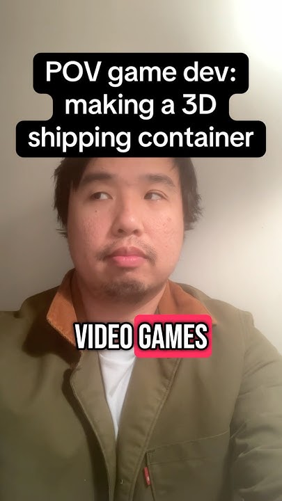 POV game dev: making a 3D shipping container for a video game #gamedev #vlog #nz #3dart #pov # ...