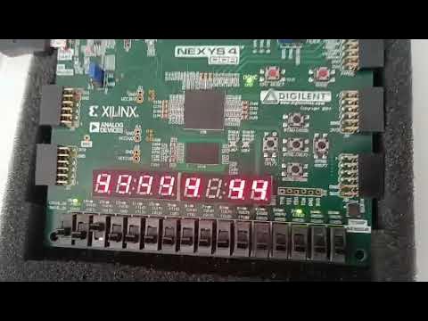 NEXYS 4 DDR CONTADOR DE DECADAS - YouTube