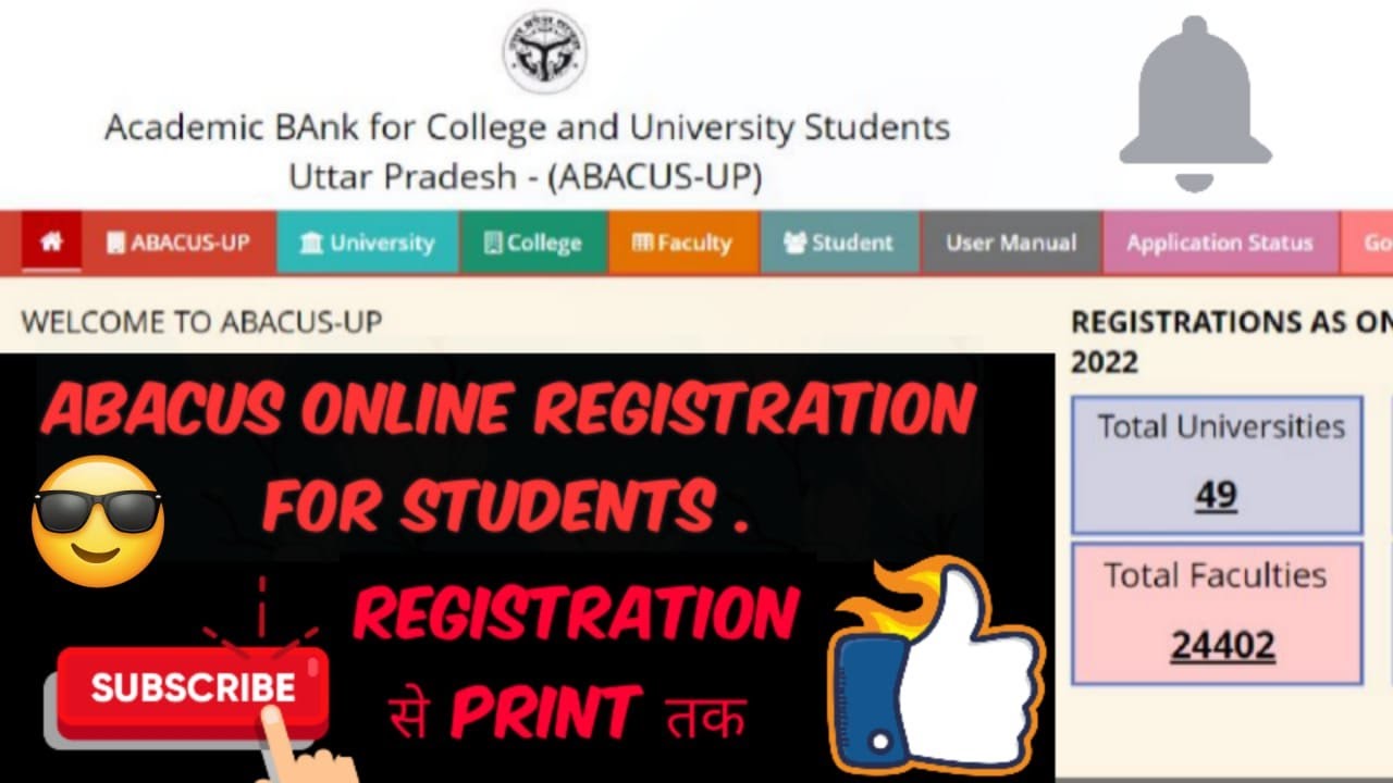 Abacus Online Registration For Students.. | How To Fill Abacus ...