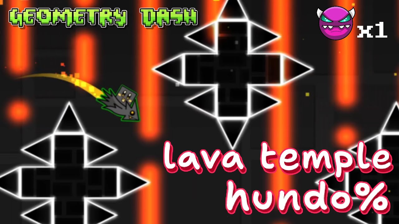 [GD] Lava Temple 100% [Medium Demon x1, 1971 atts] - YouTube