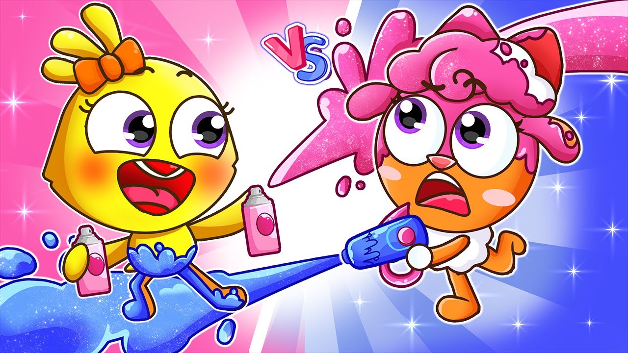 Pink vs Blue Challenge Song 💖💙| Sing-along with Lamba Lamby - YouTube