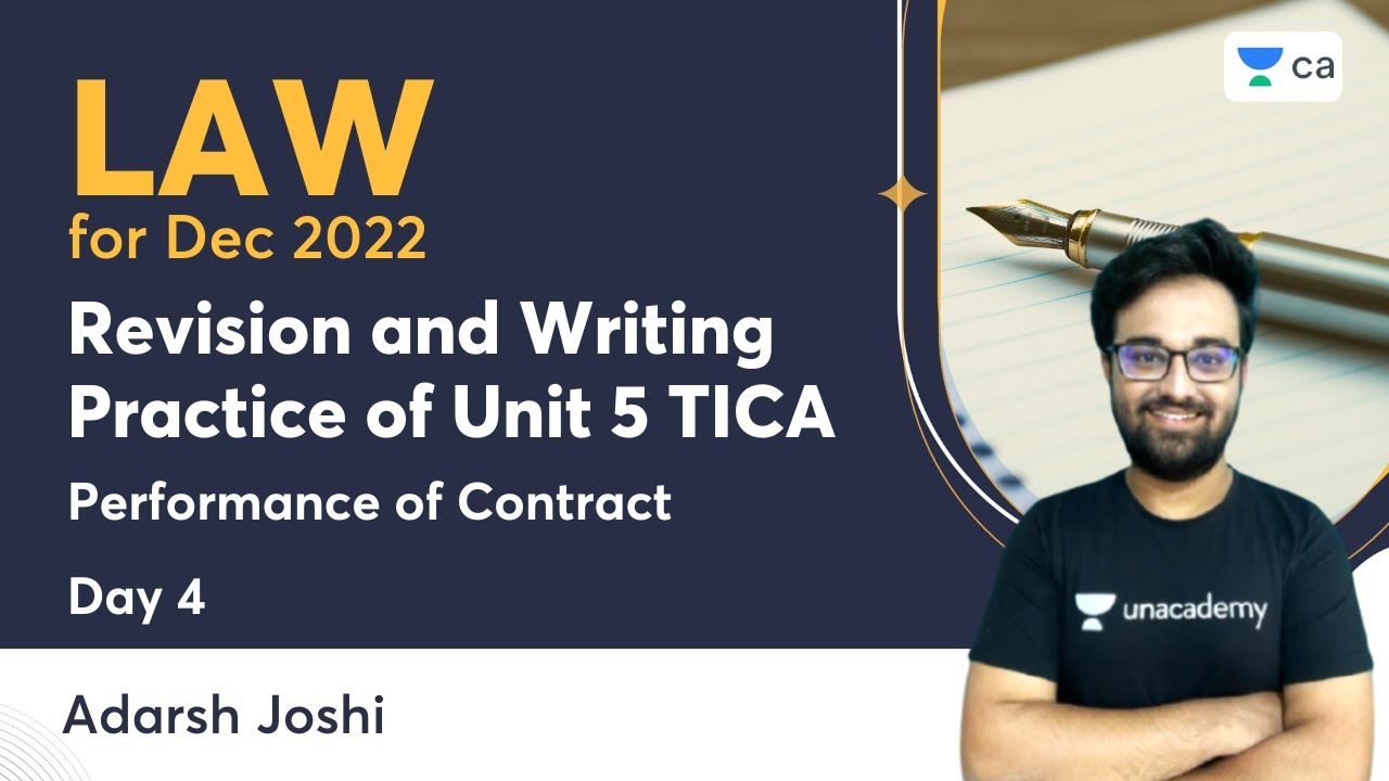 Revision and Writing Practice of Unit 5 TICA | Performance of Contract ...