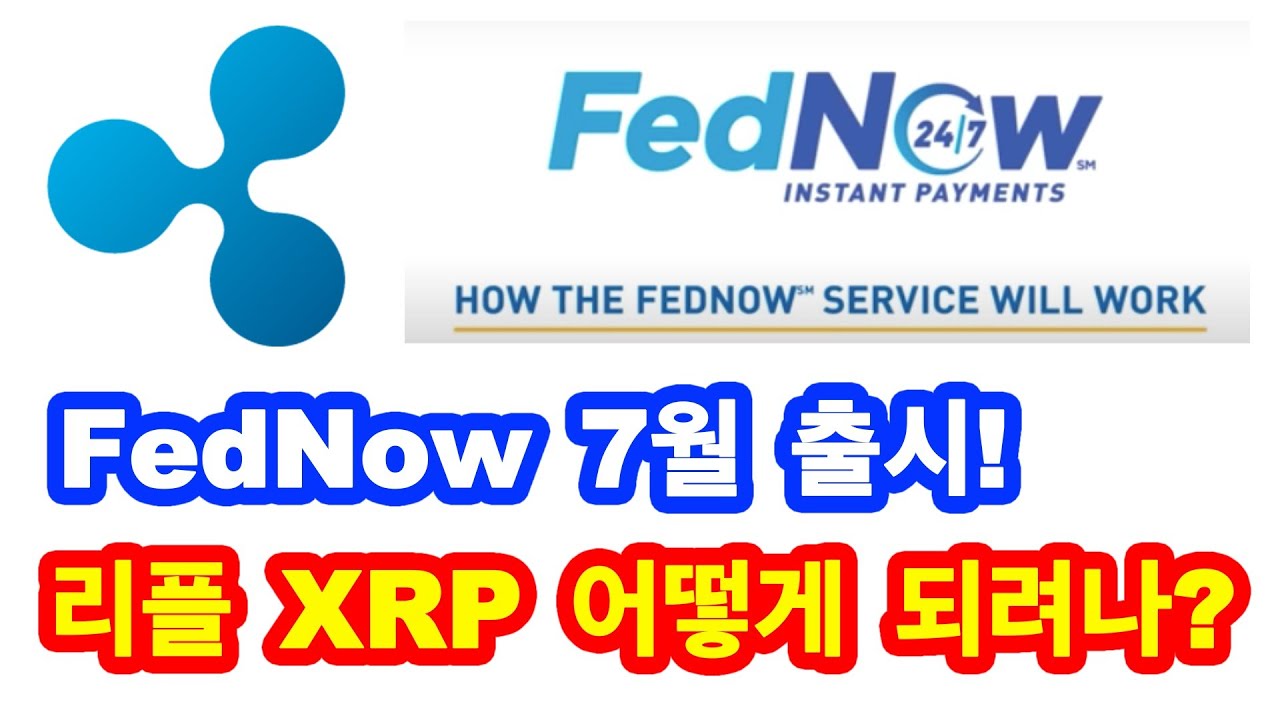 (리플XRP) FedNow 7월 출시! 리플 XRP는 어떻게 되려나? - YouTube