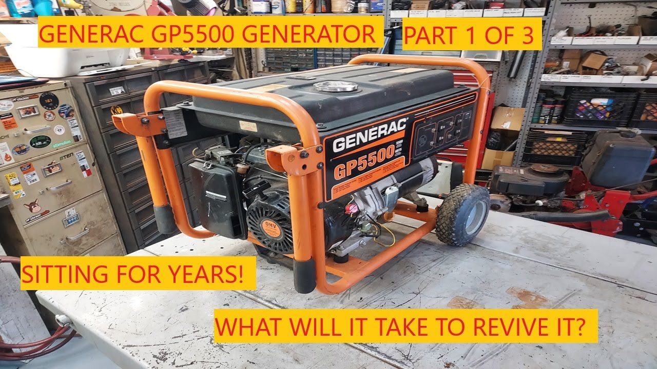Generac GP5500 Generator Sitting For Years! | Returning To Service ...