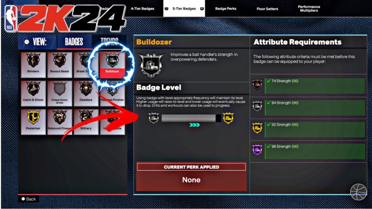 NBA 2K24 HOF BULLDOZER BADGE TUTORIAL | FASTEST WAY TO MAX OUT ...