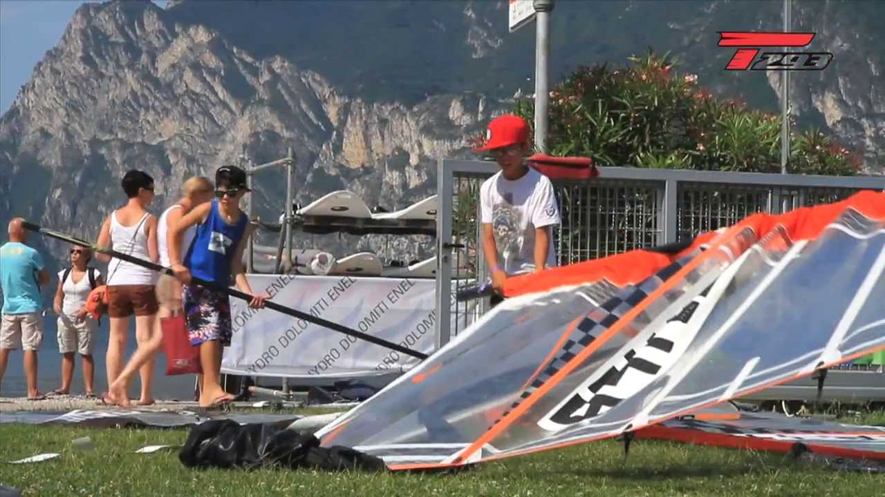 Italian championship 2013, BIC Techno 293 OD - Slalom cup - YouTube