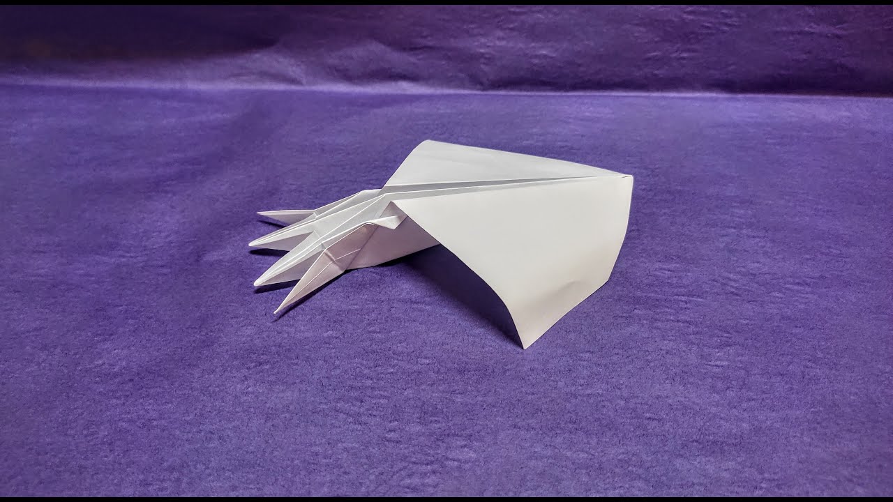 How To Make An Origami Squid Easy - Origami Squid Tutorial - YouTube