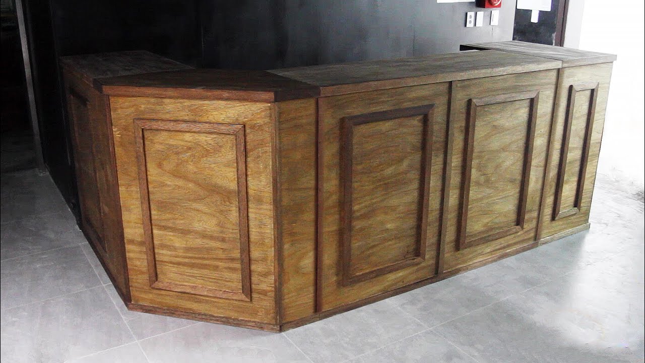 카페 카운터 만들기 / Making cafe cashier table - YouTube