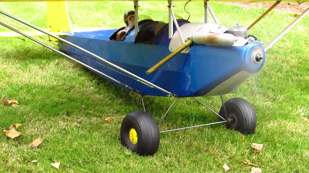 R/C Quarterscale Pietenpol Aircamper. - YouTube