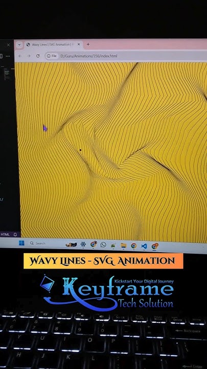 Wavy Lines | SVG Animation | HTML CSS and JavaScript #trending #youtubeshorts - YouTube