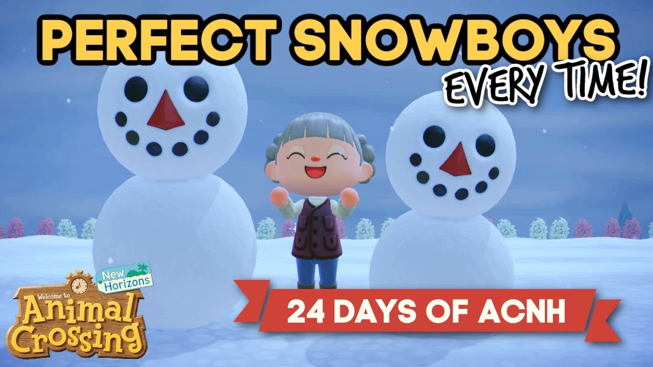 PERFECT SNOW BOYS EVERY TIME, Let's Play Animal Crossing While I ...