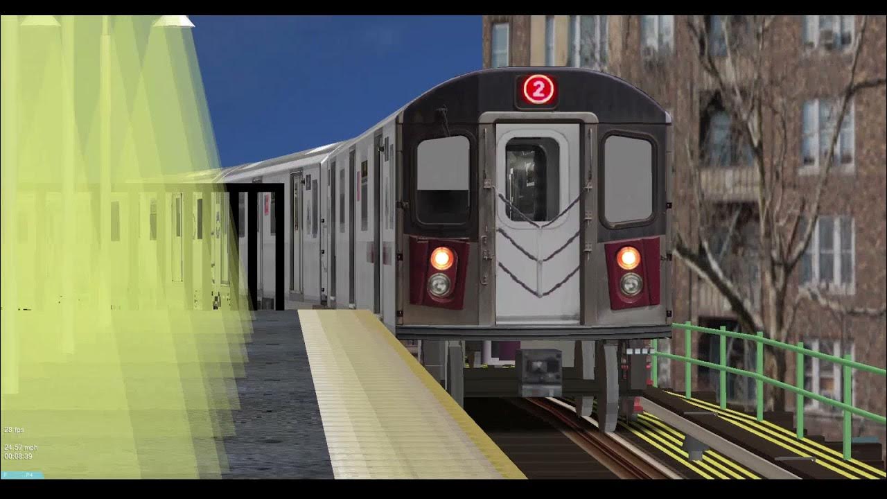 OpenBVE: New York City Subway IRT Southbound 2 Train to Flatbush Avenue via Lexington Av Express ...