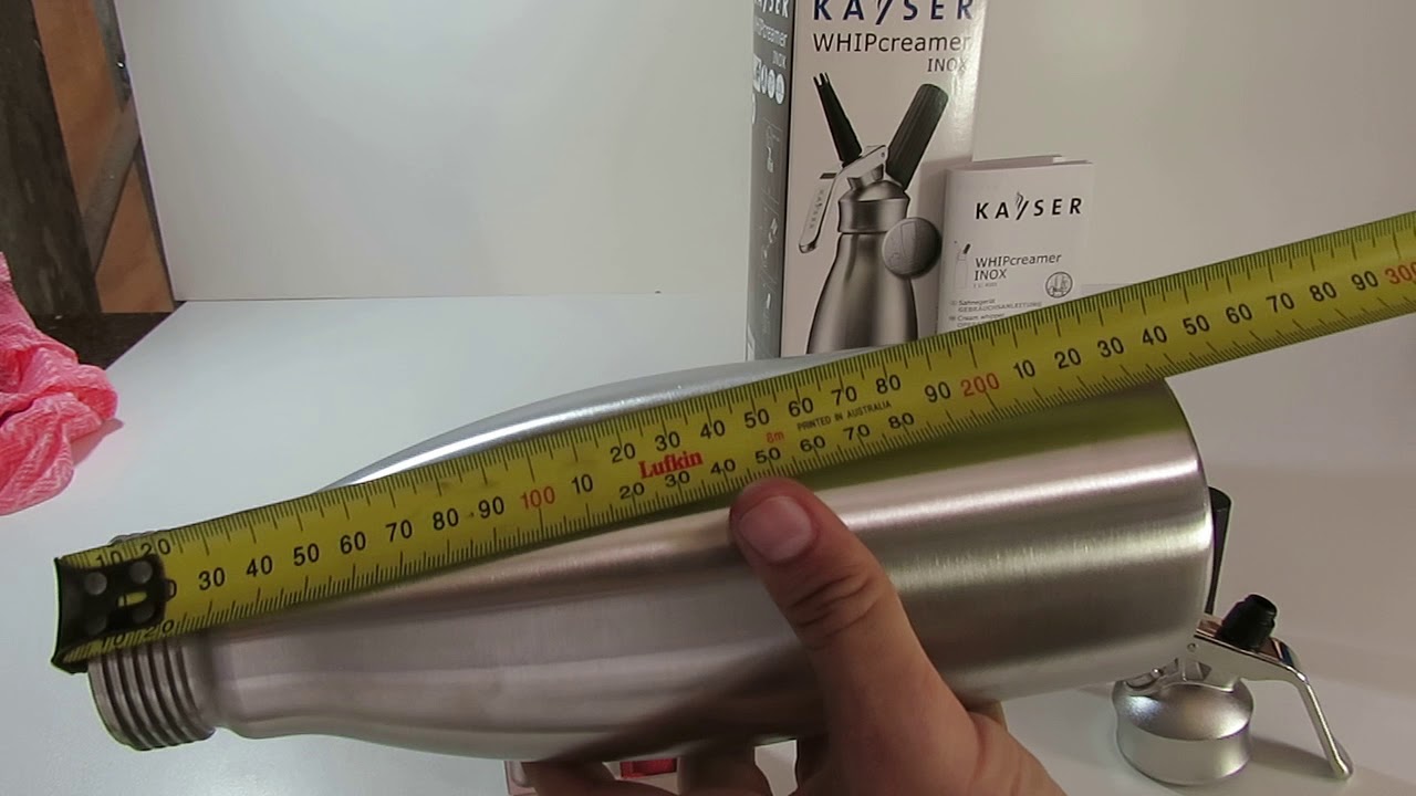 Whipped Cream Dispenser Gun 1L - YouTube