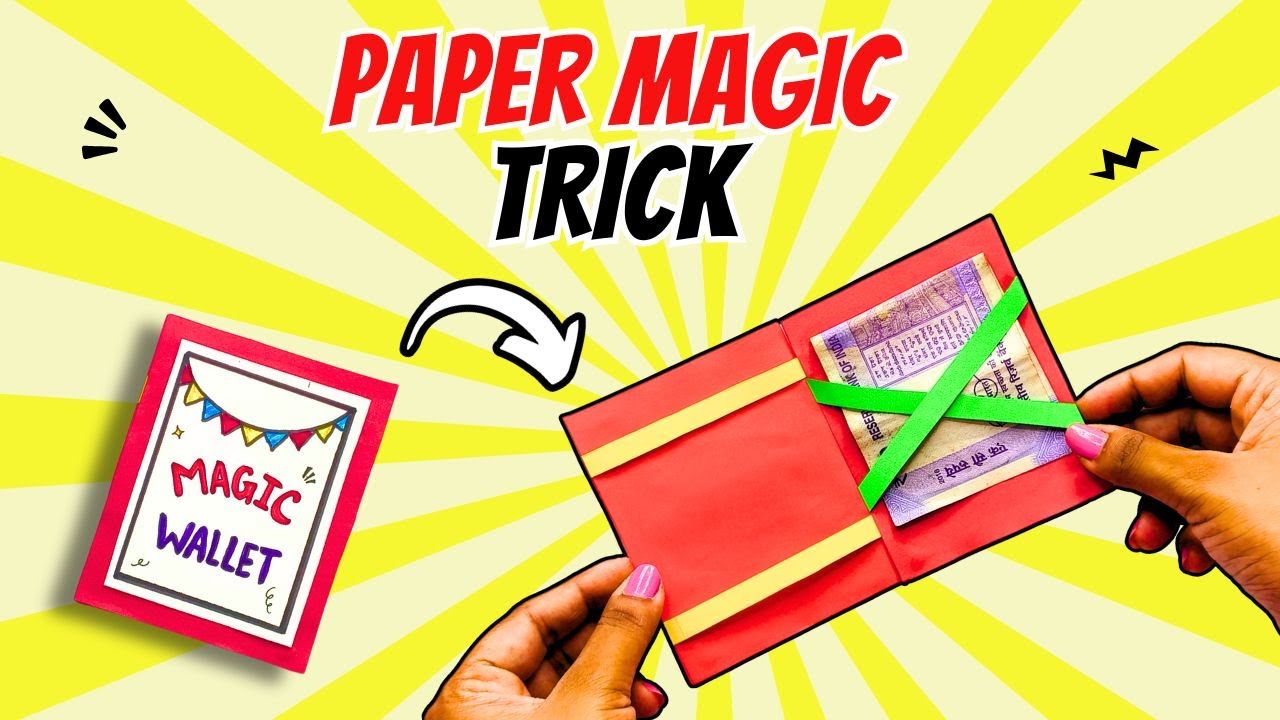 How to Make Paper Wallet | Paper Crafts | Paper Magic Wallet | # ...