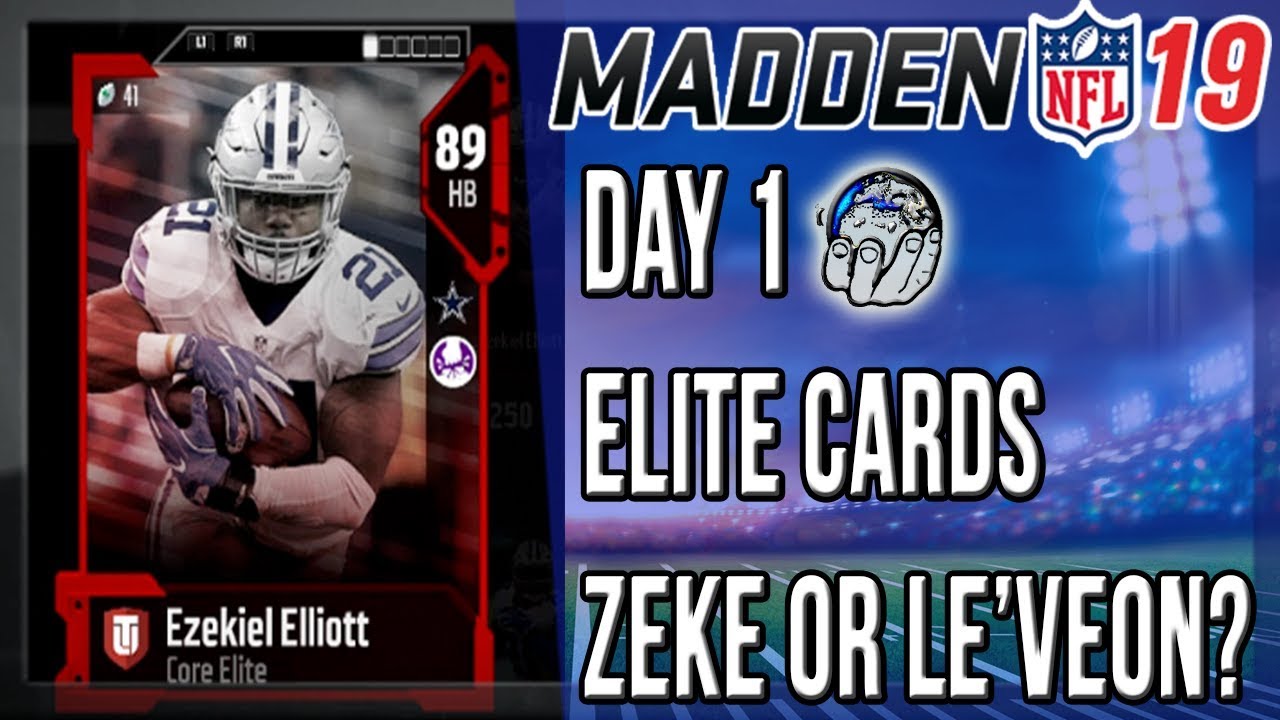 Madden 19 Elite Cards Day 1, Who Do You Take ZEKE or Leveon Bell ...