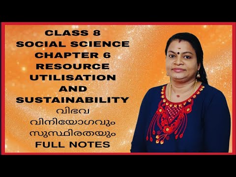 CLASS 8 SOCIAL SCIENCE CHAPTER 6 Resources... വിഭവ വിനിയോഗവും.... Full ...