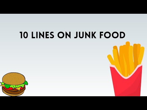 10 Lines on Junk food| Junk food Essay | Junk Food side-effects - YouTube