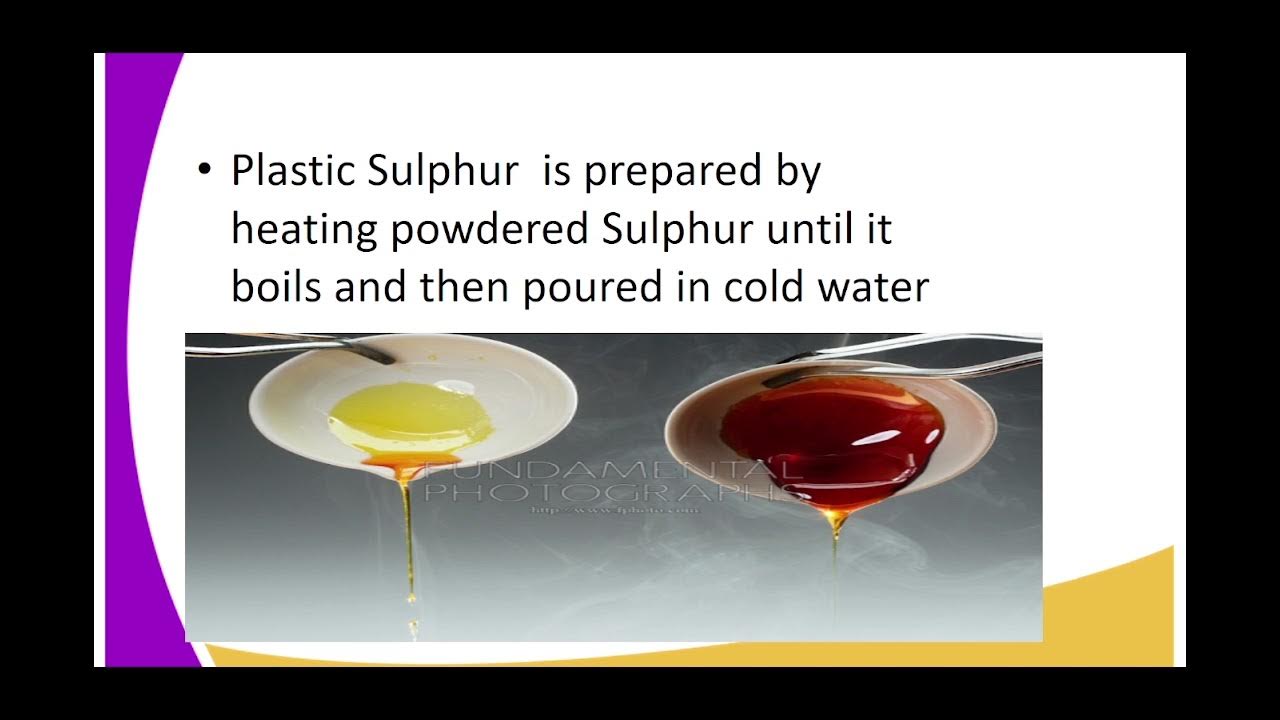 FORM 3 CHEMISTRY LESSON 29 PLASTIC SULPHUR - YouTube