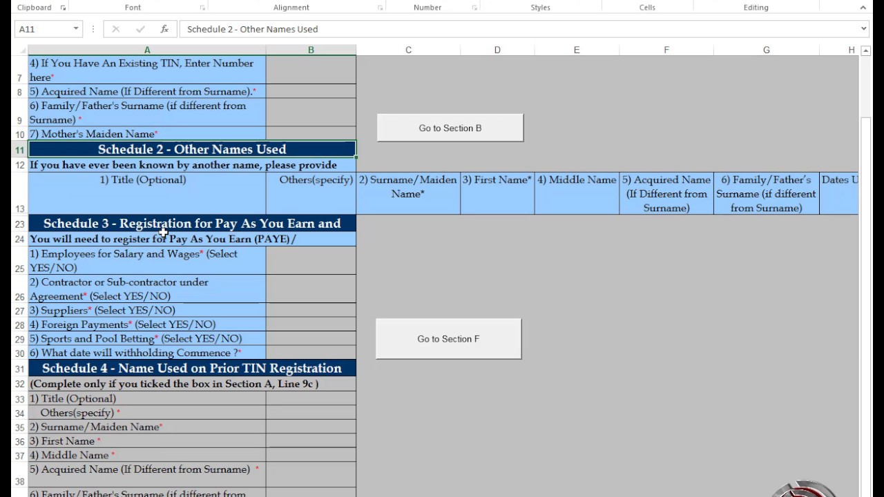 04 Filling in the TIN Individual form For URA Part 3 - YouTube
