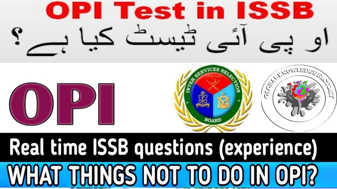 OPI Test in ISSB | issb preparation | Oral Profeciency Interview | opi ...