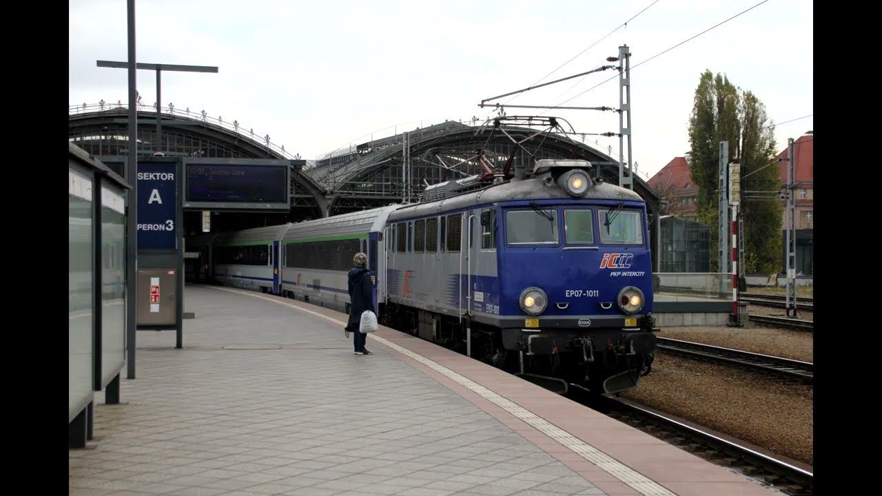 EP07-1011 PKP Intercity z IC 5600 - POMORZANIN Gdynia do Jelenia Góra. Wrocław Główny. NOV/2024 ...