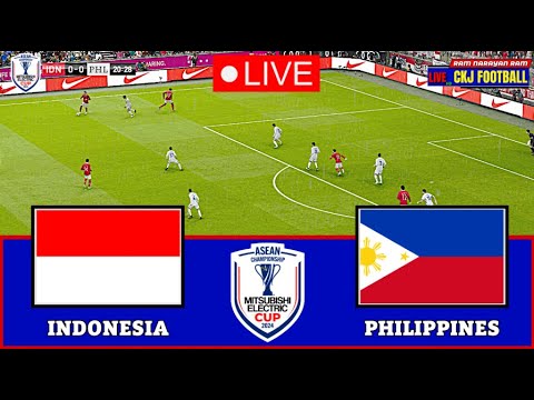 Live🔴Indonesia vs Philippines | 2024 ASEAN Championship football match ...