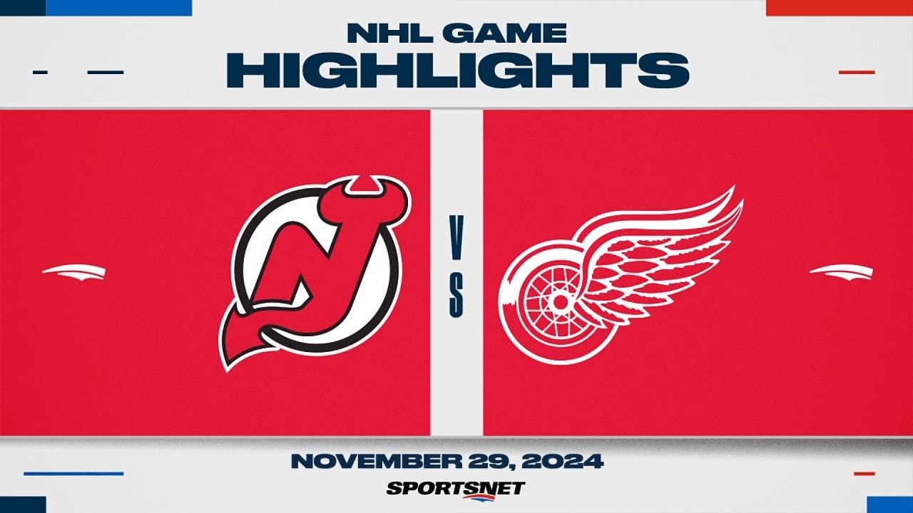NHL Highlights | Devils vs. Red Wings - November 29, 2024 - YouTube