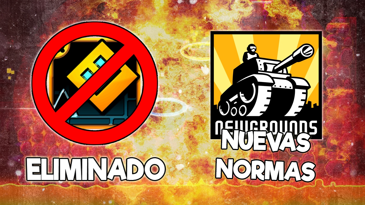 ¡GEOMETRY DASH BORRADO de STEAM! Las NUEVAS REGLAS de NEWGROUNDS - YouTube