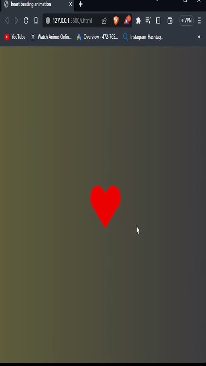 css animation:- Heart Beating animation 😍😍 #shorts #cssanimation - YouTube