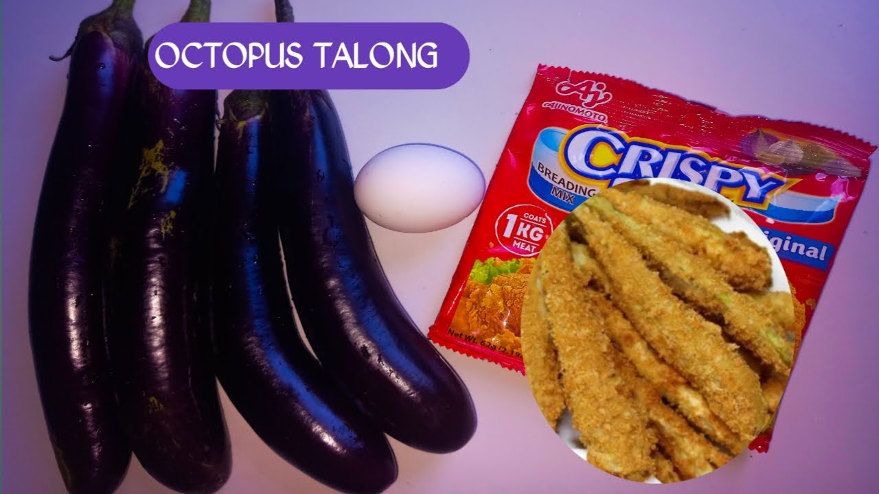 CRISPY FRIED OCTOPUS TALONG | eggplant recipe | talong recipe | quick ...