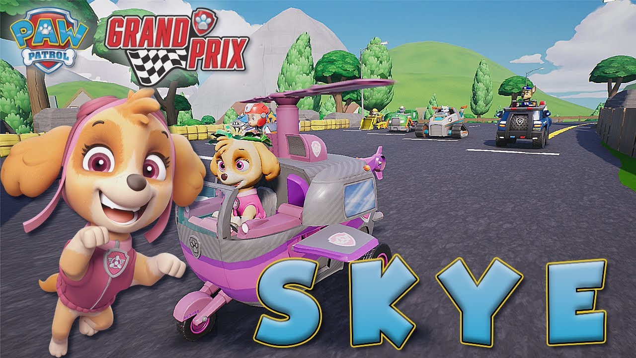 Paw Patrol Grand Prix Skye Adventure Racing Full Gameplay [hard