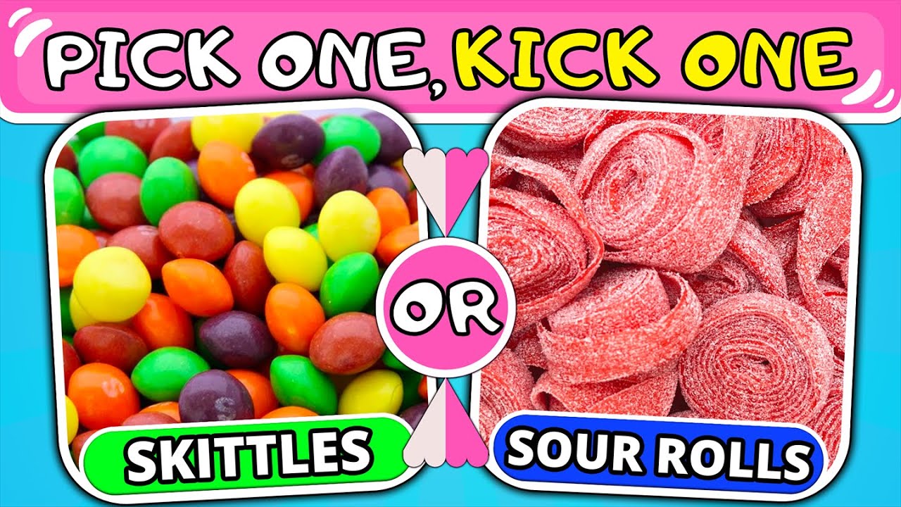 Pick One, Kick One - CANDY & SWEETS 🍬🍭 - YouTube