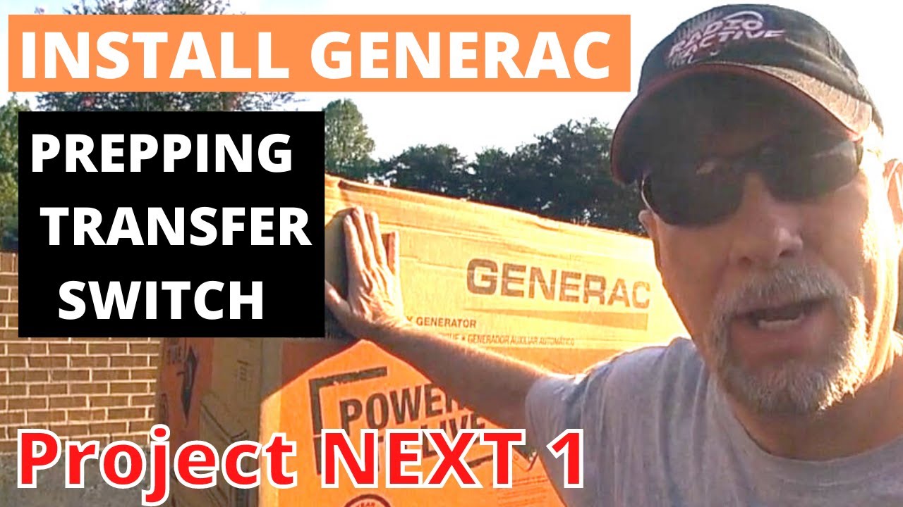 HOW TO INSTALL GENERAC 25 KW / INSTALL TRANSFER SWITCH(Pt.1) - YouTube