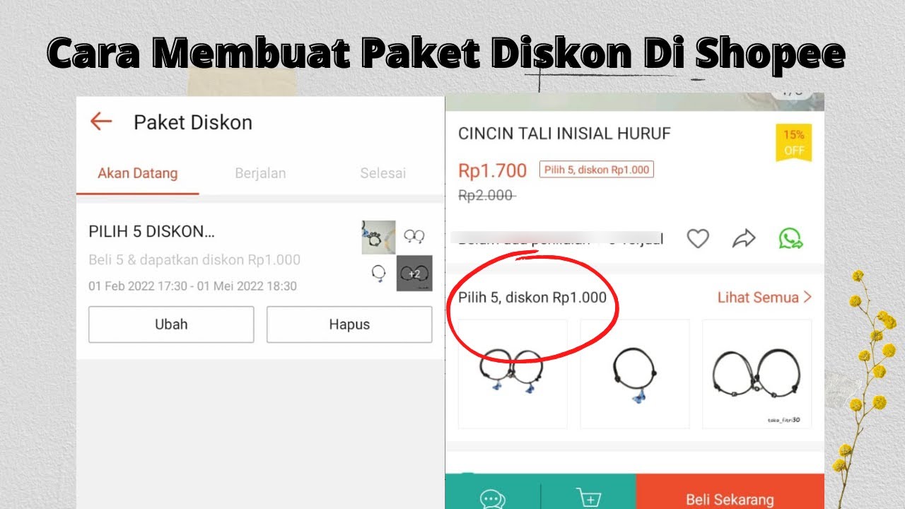 Cara Membuat Paket Diskon Di Shopee - YouTube
