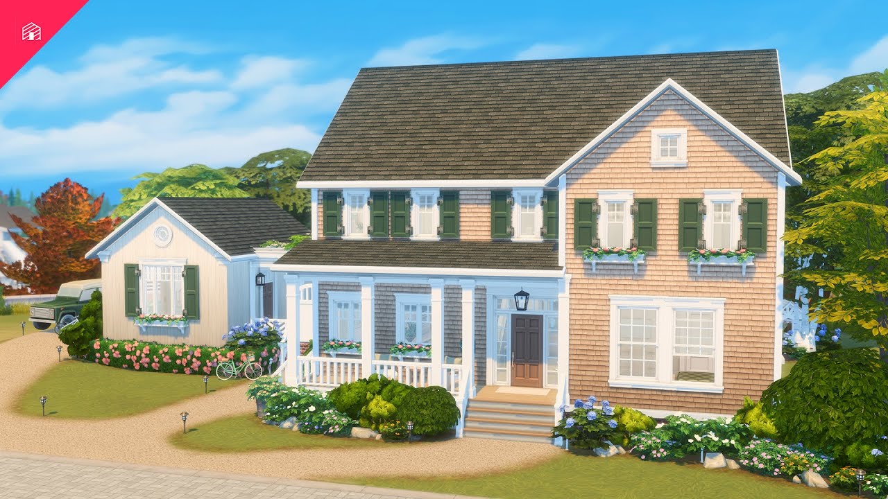 Dream Coastal Family Home| The Sims 4: Speed Build | HARRIE - YouTube
