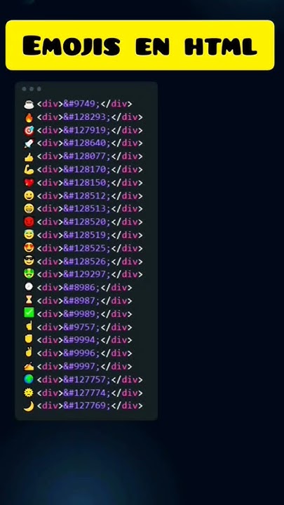 emojis en html #htmltutorial #html #css #desarrolloweb #emoji #desarrollandodesdecero - YouTube