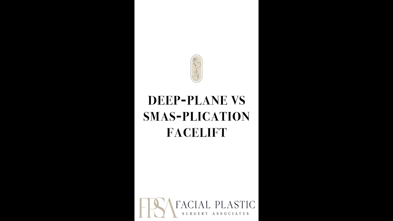 Deep-plane facelift vs SMAS-plication facelift - YouTube