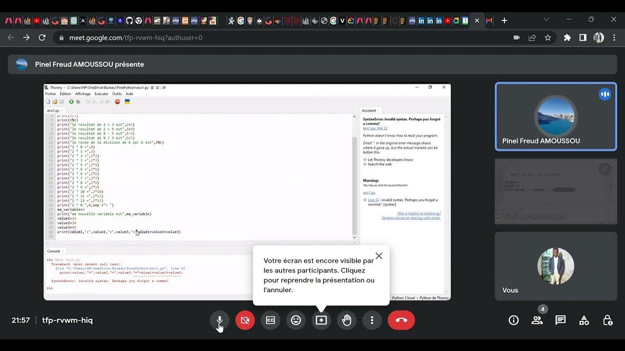 Apprendre Python 1# - YouTube