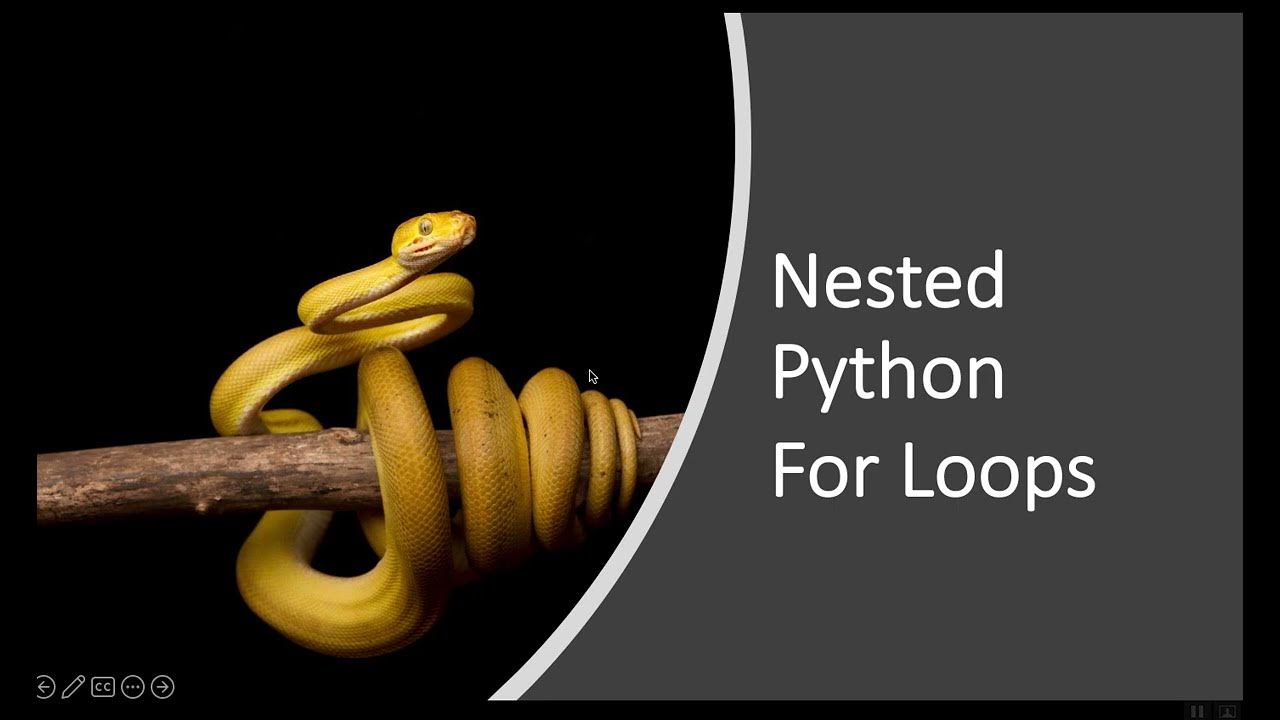 Module 4 -- Help With Nested Python For Loops - YouTube