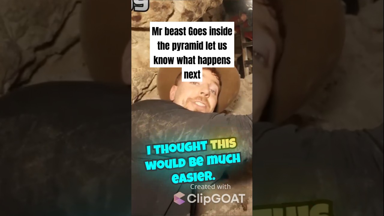 Mr beast goes inside the pyramid let us know what happens - YouTube