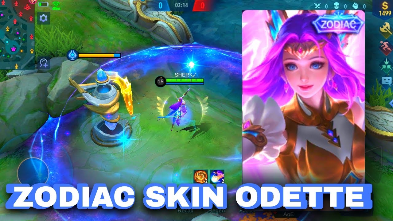 VIRGO SKIN ZODIAC ODETTE | Mobile Legends - YouTube