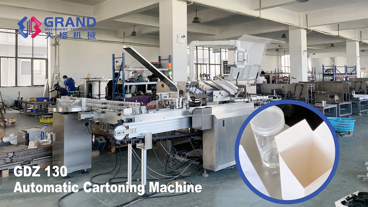 GDZ-130 Automatic CE Horizontal Bottle Can Cartoning Machine-Box ...