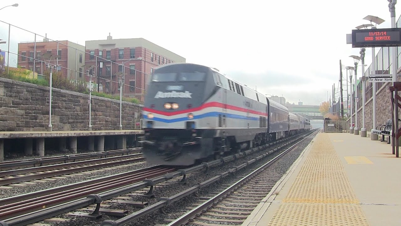 Amtrak Inspection Train #828 @ Tremont (MNR Harlem Line) - YouTube