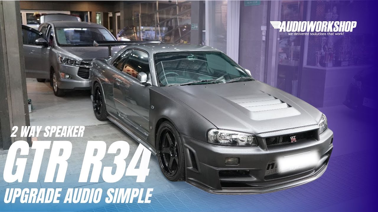 Nissan Skyline GTR R34 Upgrade Audio Daily | AUDISON Audio Car - YouTube