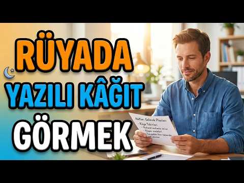 Rüyada Yazılı Kâğıt Görmek | Nikâh, Miras, Başarı ve Güzel Haber | Rüya Yorumları Leyla Bayram