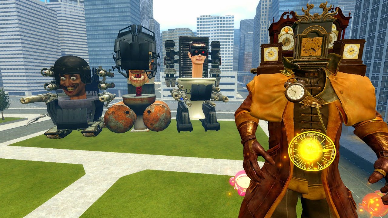 NEW UPGRADED TV STRIDER VS ALL SKIBIDI TOILET BOSSES In Garry's Mod ...