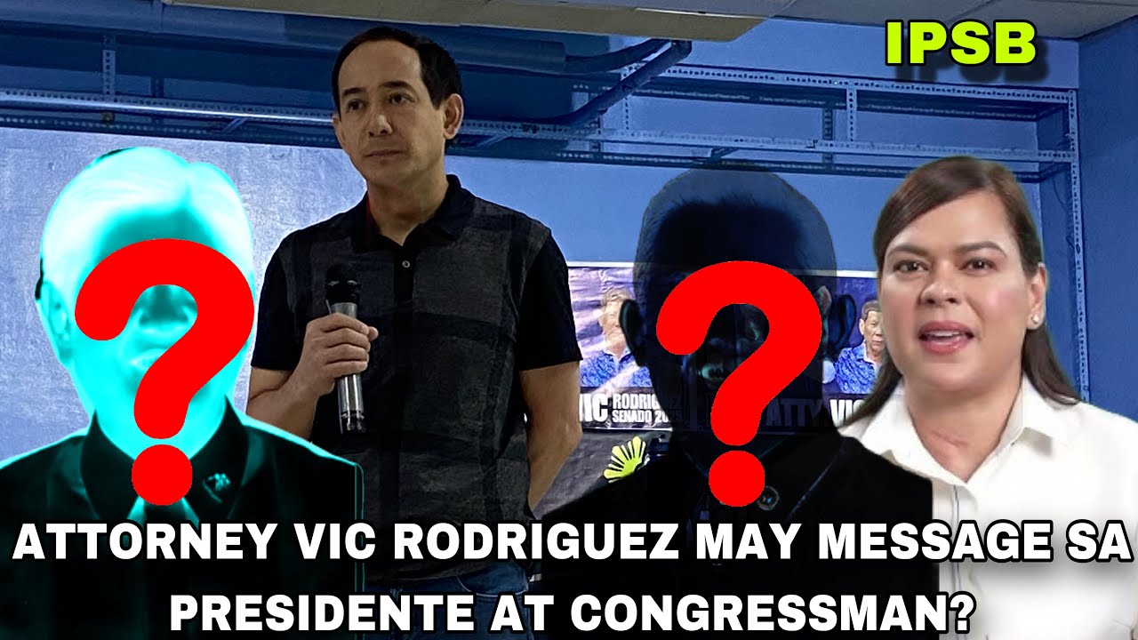Vic Rodriguez may message kay President Bongbong Marcos at sa Congress ...