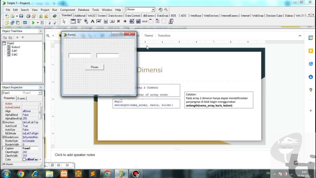 Array pada Delphi - YouTube