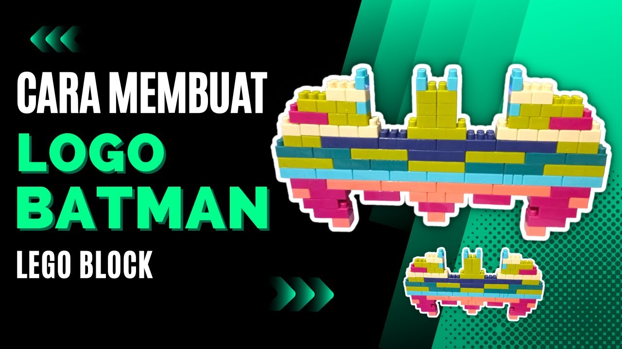 Membuat logo BATMAN dari lego block | Lego Batman - YouTube