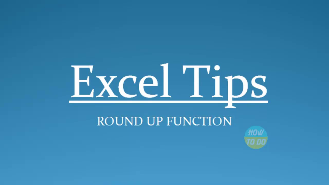 How To Use Round Up Function In Excel YouTube How To Use Round Up Function In Excel YouTube